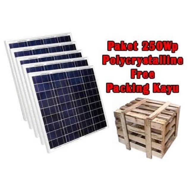 Jual PROMO!Paket Solar Panel solar cell tenaga surya 250watt ...