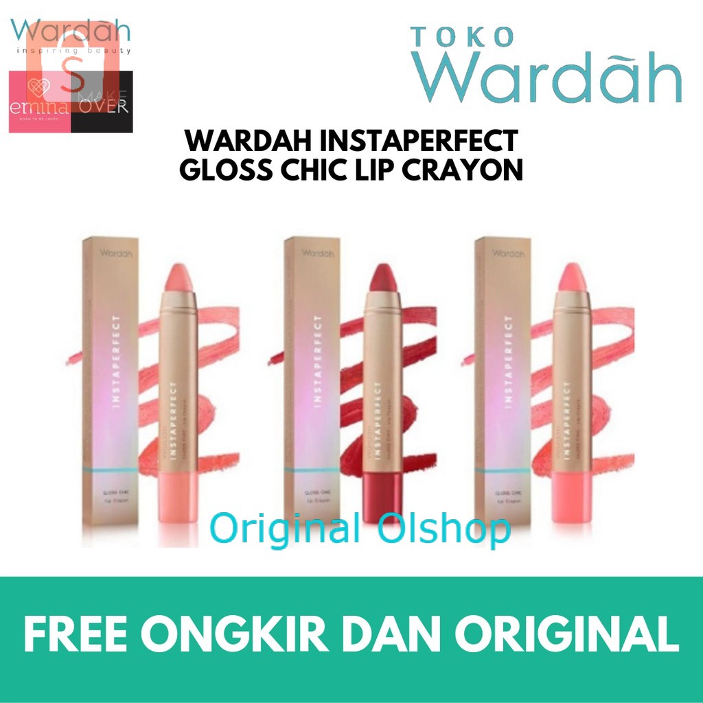 Jual Wardah Instaperfect Gloss Chic Crayon ORIGINAL | Shopee Indonesia