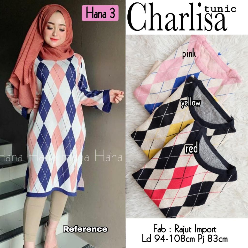 Jual CHARLISA TUNIC BY HANA 3 | Shopee Indonesia