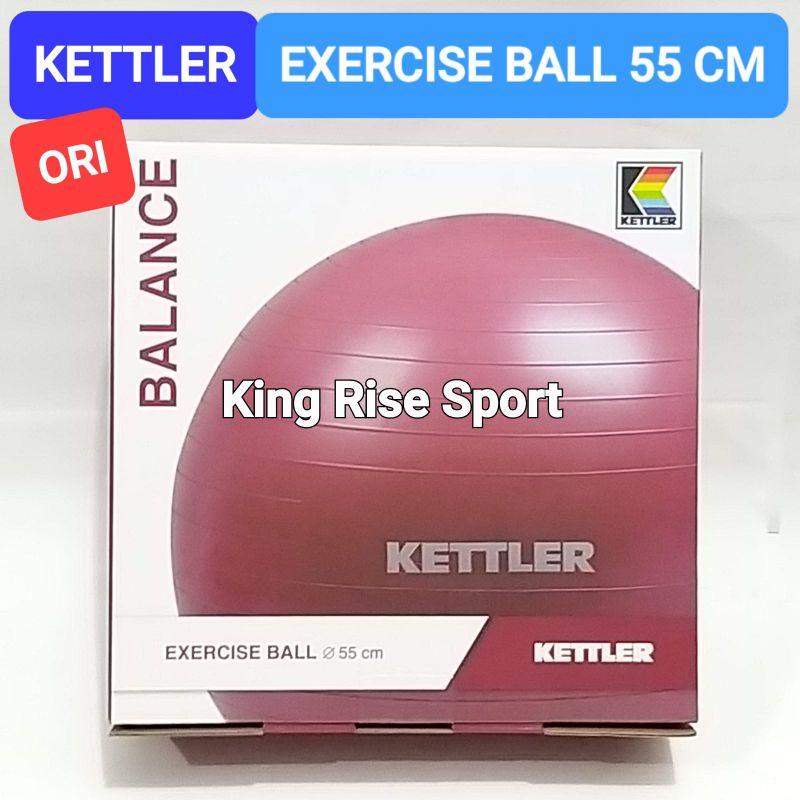 Jual KETTLER Exercise Ball/ Gymball 55 Cm + Pompa - ORI | Shopee Indonesia