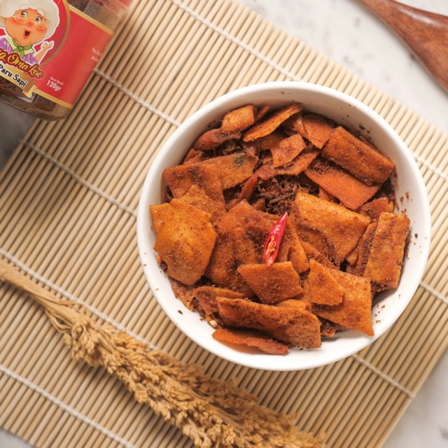 Jual Keripik Rendang Telur Asli Padang 100gr - Makanan Ringan Kerupuk ...