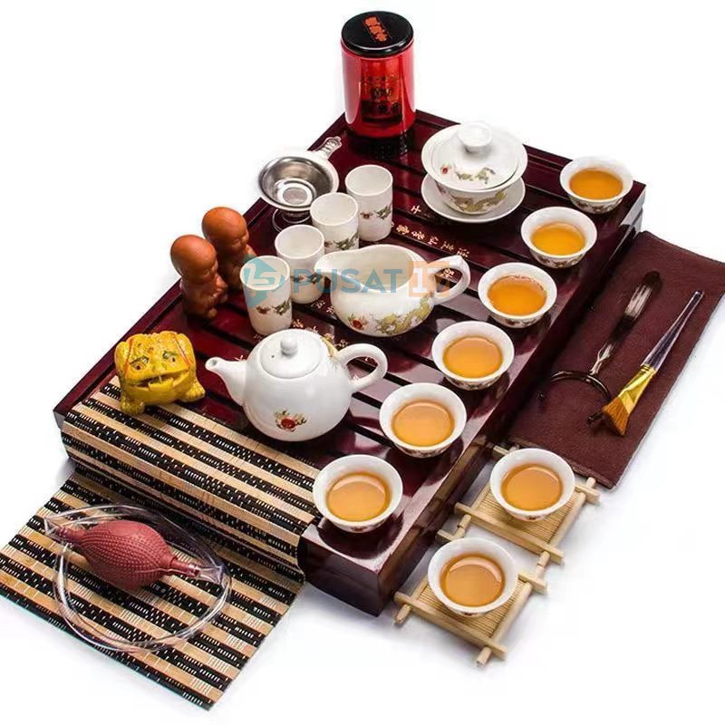 Jual CHINESE TEA POT SET COMPLET C01 / CHINESE TEA TRAY POT SET / MEJA ...