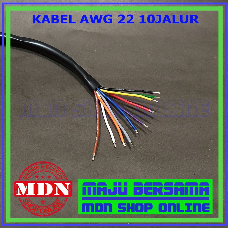 Jual Kabel AWG 22 10 Jalur Original Jual Per 1Meter | Shopee Indonesia