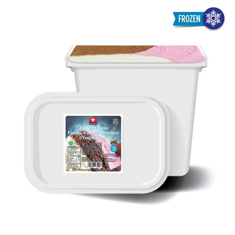 Jual DIAMOND ICE CREAM NEAPOLITAN 8 LT | Shopee Indonesia