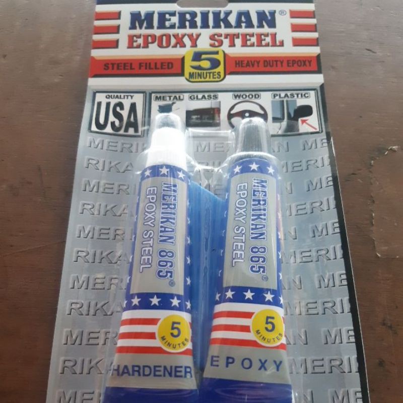 Jual LEM PLASTIK STEEL MERIKAN 5 MENIT BESI ATAU LEM MERIKAN EPOXY ...