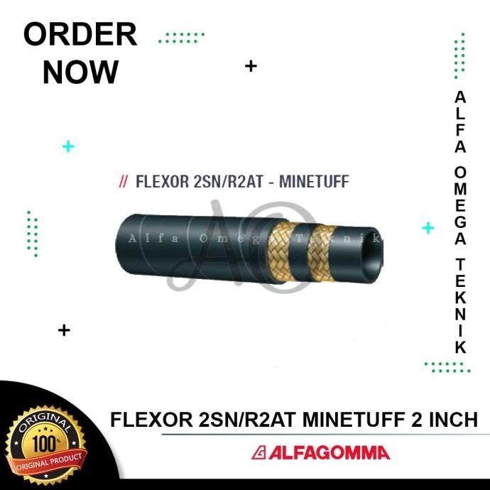 Jual SELANG HIDROLIK 2 INCH 2 WIRE ALFAGOMMA HYDRAULIC HOSE R2-32 MINETUFF alfaom364 Juara ...