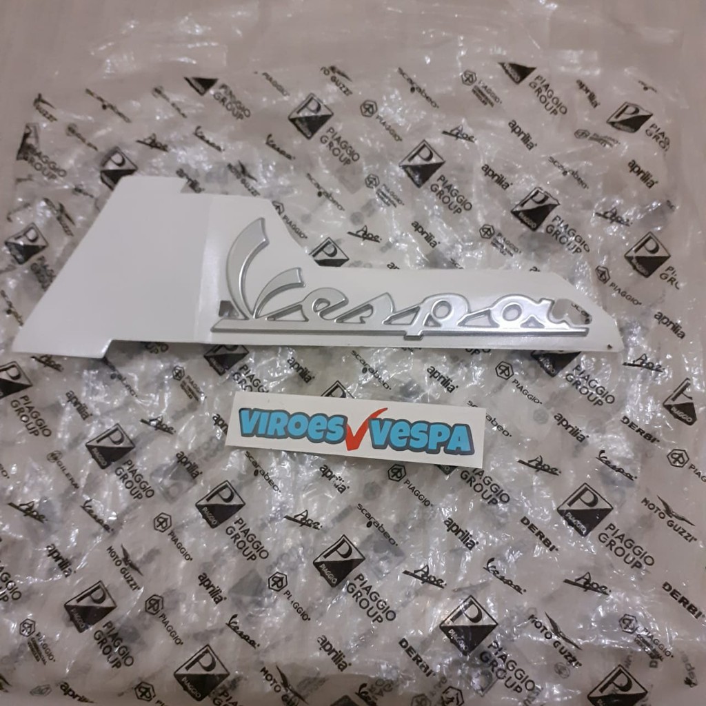 Jual Sparepart Vespa Emblem Sticker Vespa Samping Original | Shopee ...