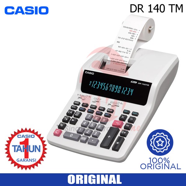 Jual KALKULATOR CASIO DR 140 L / TM - Kalkulator Print Struk | Shopee Indonesia