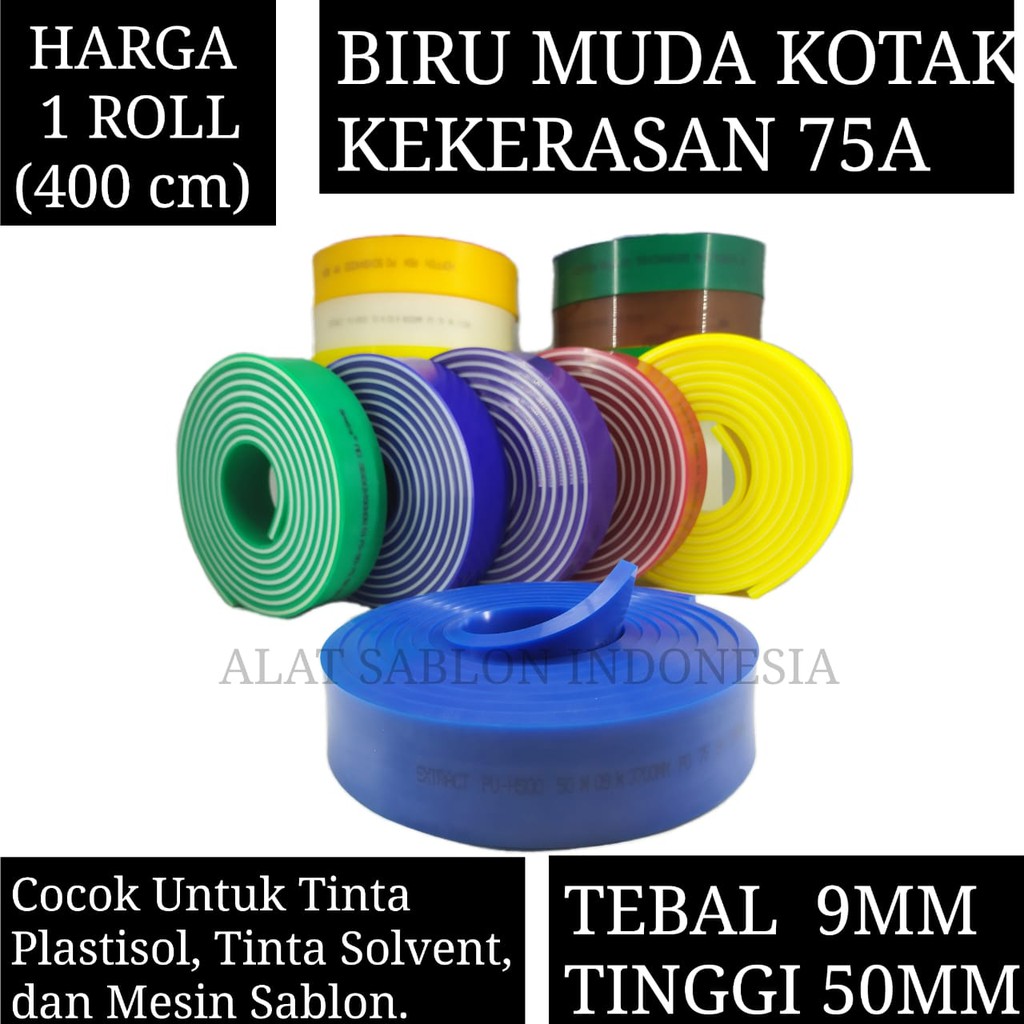 Jual KARET RAKEL SABLON LANCIP KOTAK TUMPUL LANCIP 9MM 1ROLL | Shopee ...