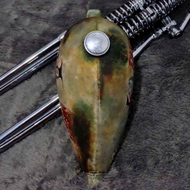 Jual Tangki Motor Chopper Peanuts Patina Style | Shopee Indonesia