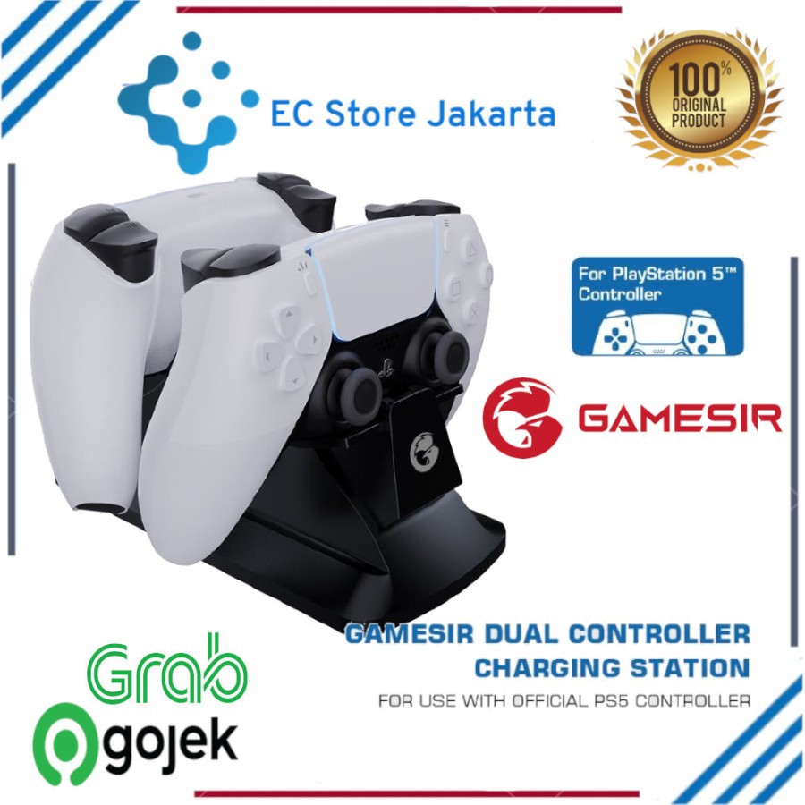 Jual GameSir PS5 Dual Controller Charging Station Docking For PS5 ...
