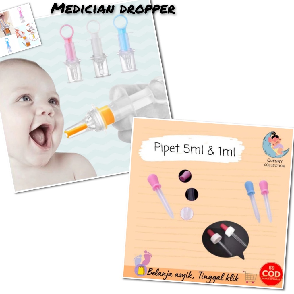 Jual QUINNY COLLECTION Dropper Obat Bayi Dropper Bayi Medician Droper ...