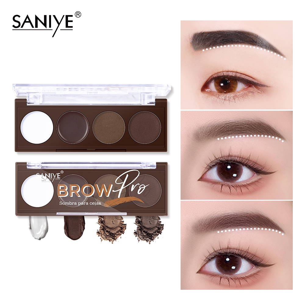 Jual SANIYE 2-in-1 Eyebrow Gel Eyebrow Powder Tahan Lama Gel Alis ...