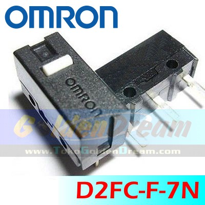 Jual Tombol Mouse Omron D2FC-F-7N Micro Switch Saklar Kecil 3 Pin ...