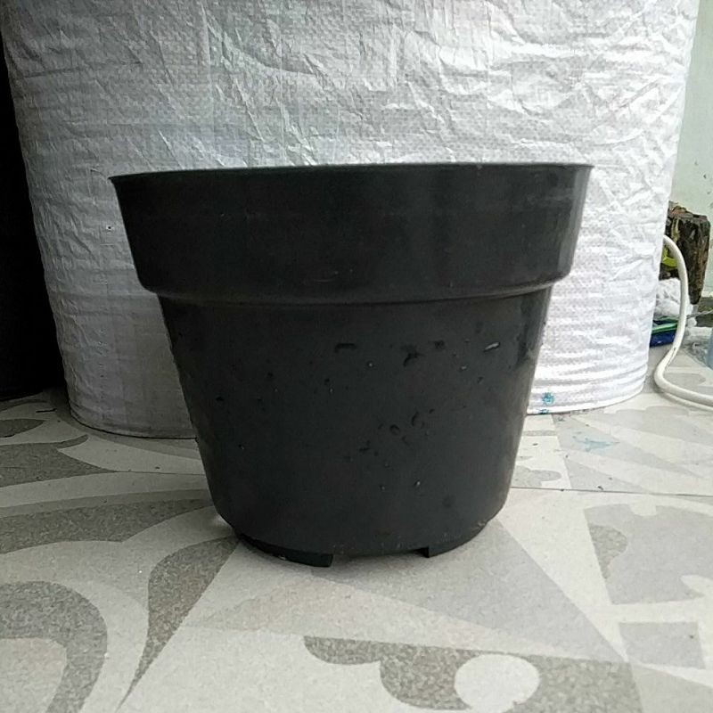 Jual pot hitam tebal 20cm 1lusin (12pcs) pot tanaman | Shopee Indonesia