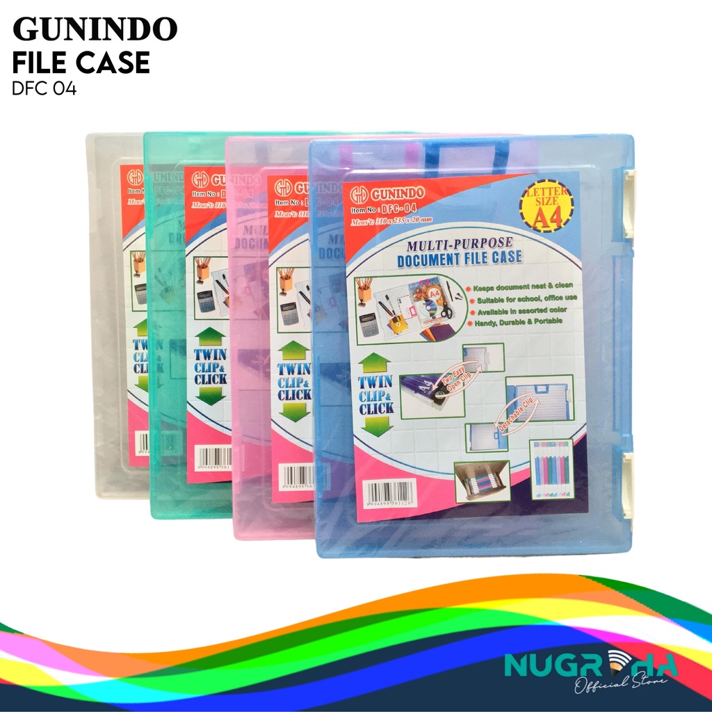 Jual FILE CASE / DOKUMEN MAP A4 GUNINDO DFC 04 | Shopee Indonesia