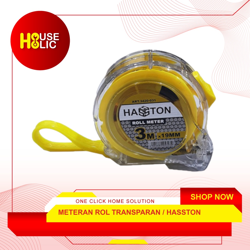 Jual Meteran Rol Transparan / Meter Bening / Meteran Roll Hasston 3420 ...