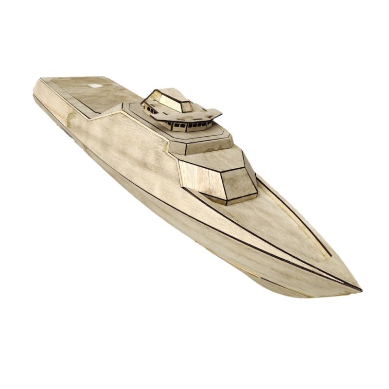 Jual Rc Boat Kit Cutting Laser model Warship A 70cm | Shopee Indonesia