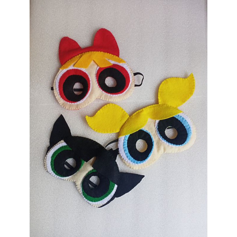 Jual Topeng Mask Flanel Karakter Superhero Powerpuff girls | Shopee ...