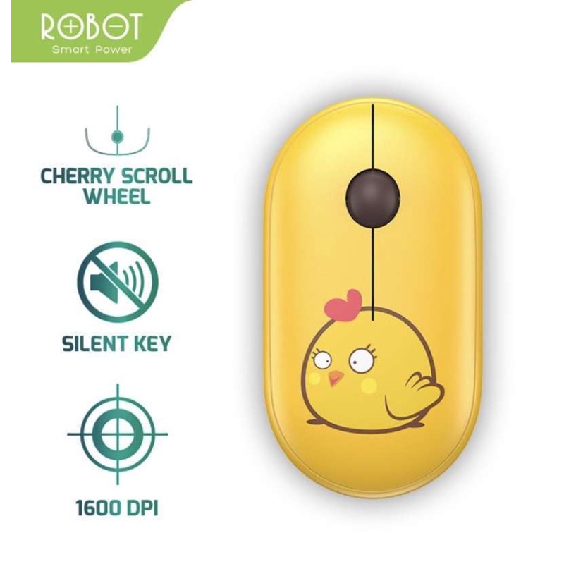 Jual Robot M230 Fashion Wireless Mouse Karakter Lucu Imut - Chick ...