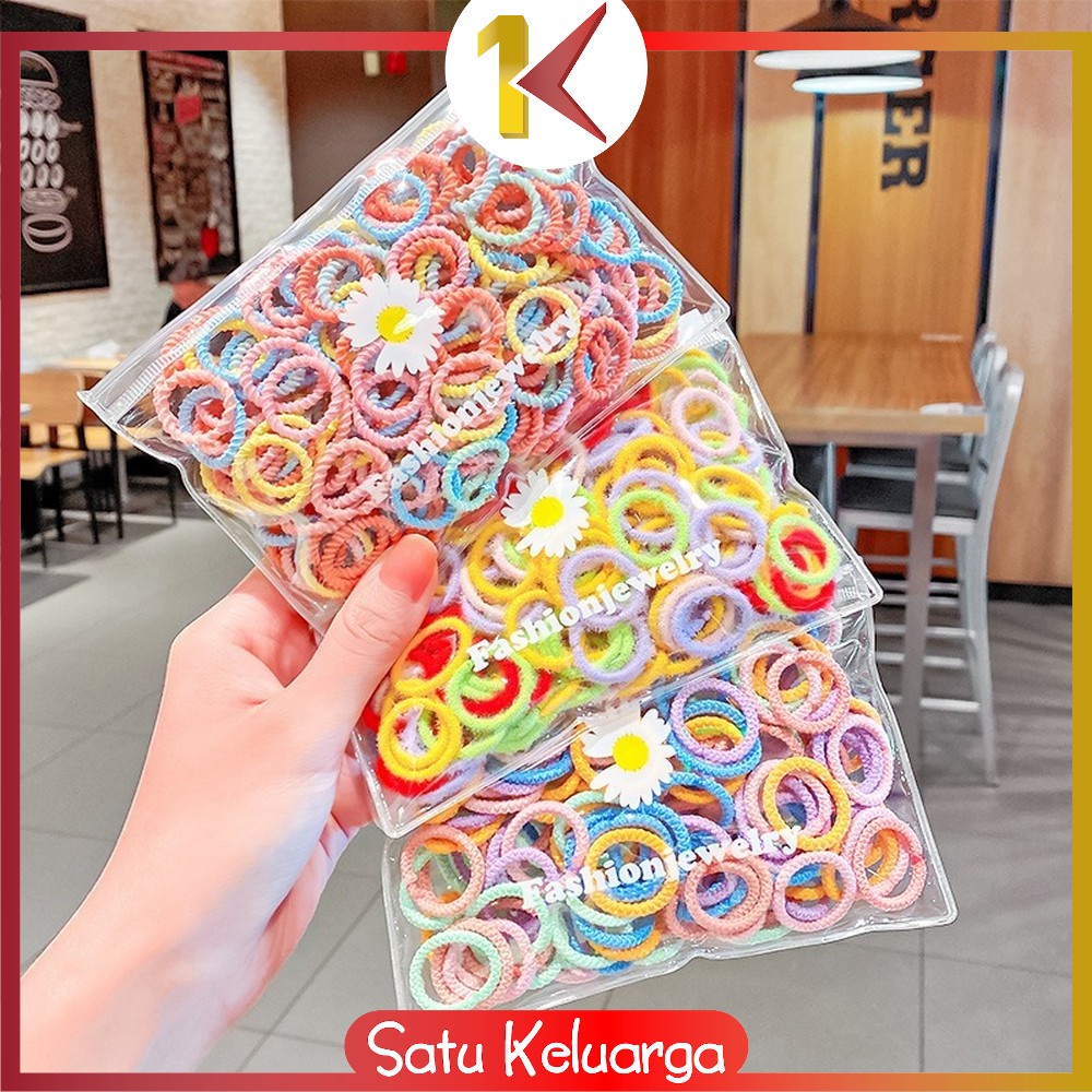 Jual SK-C329 (100 PCS) Karet Ikat Rambut Spiral Gaya Korea / Kuncir ...