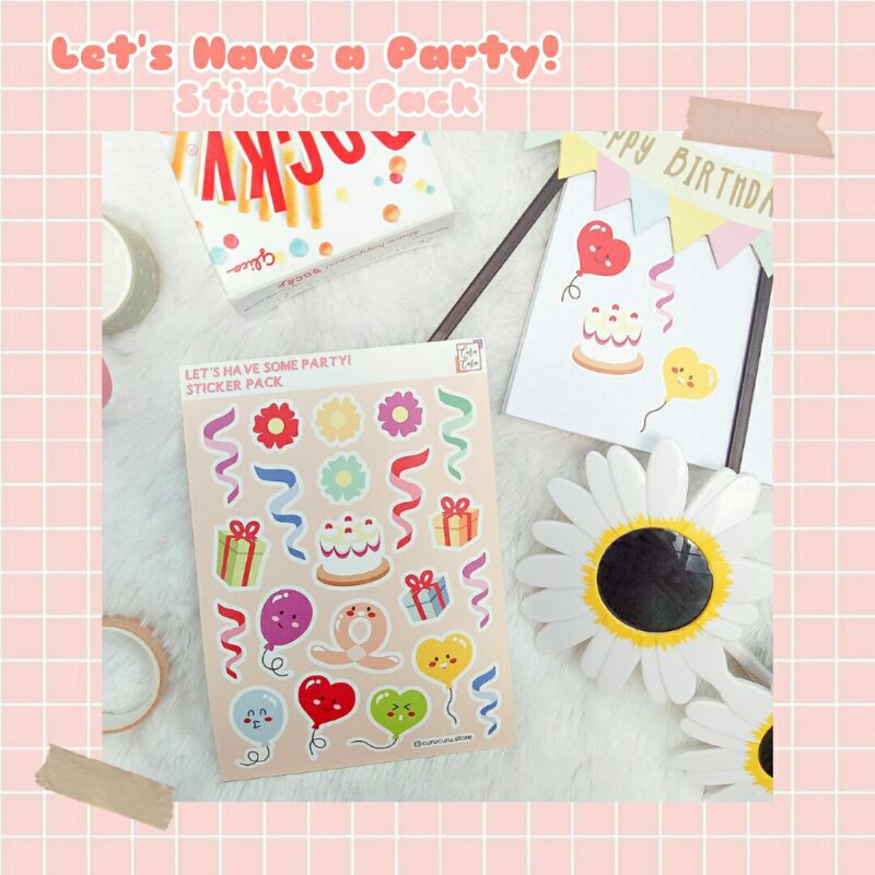 Jual Birthday Party Sticker Pack | Shopee Indonesia