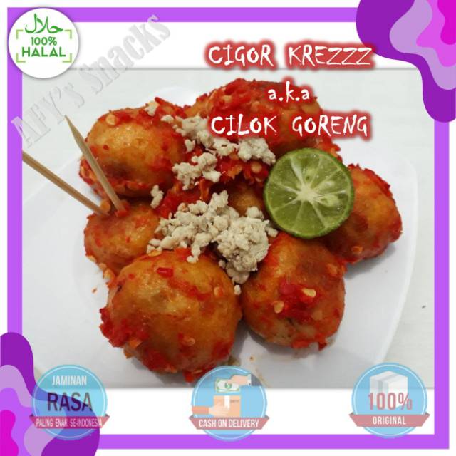 Jual Cilok Goreng Crispy Tasikmalaya, Cigor Pedas Original | Shopee ...