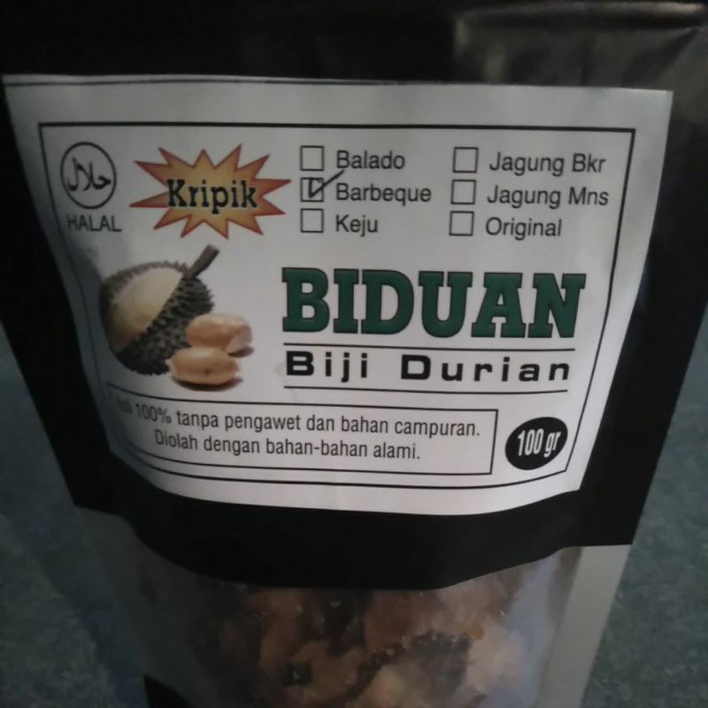 Jual keripik biduan ( biji durian ) | Shopee Indonesia
