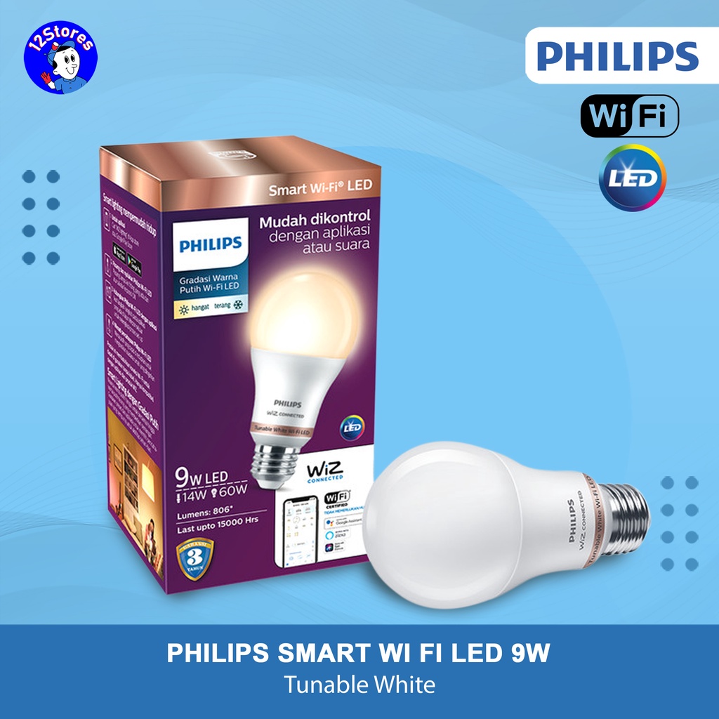 Jual Philips Smart Wi Fi LED 9W - Tunable White (Putih) | Shopee Indonesia