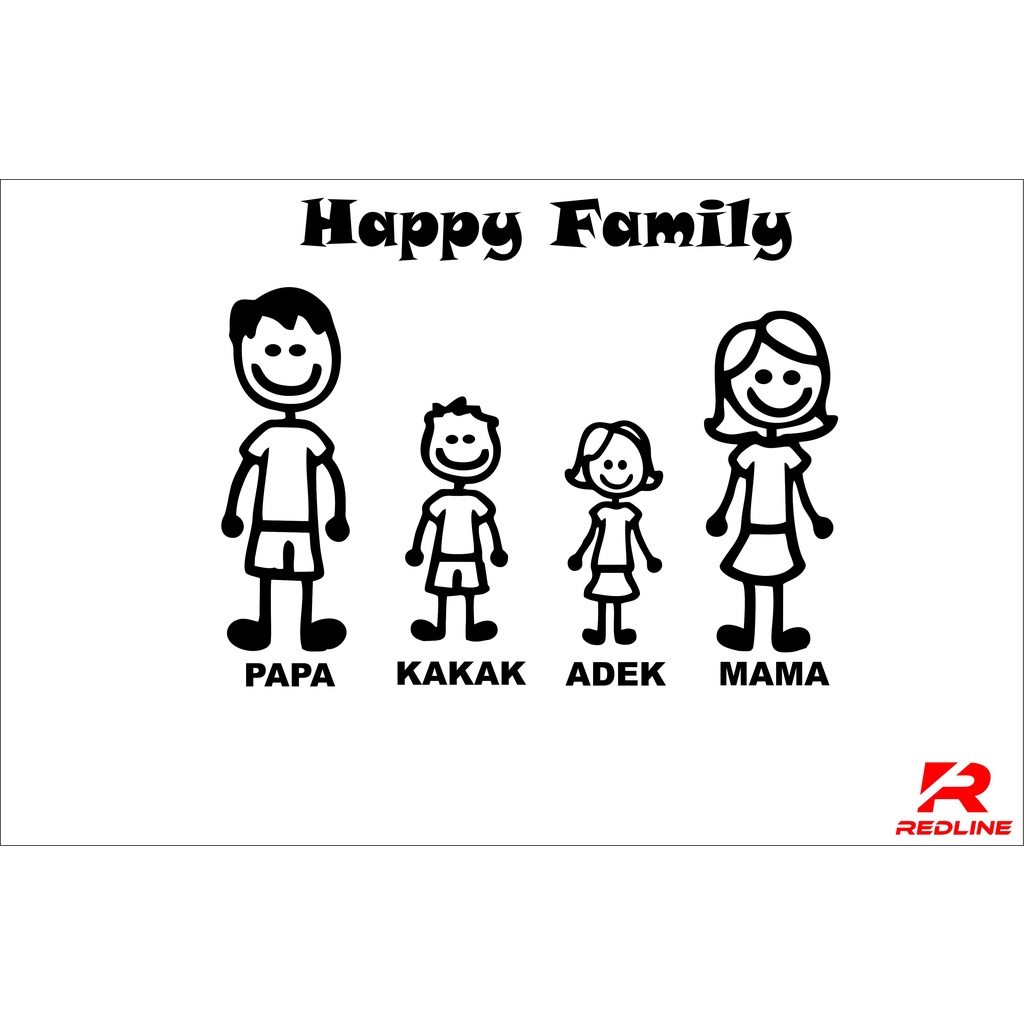 Jual STIKER HAPPY FAMILY | Shopee Indonesia