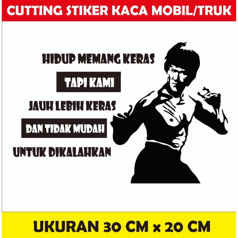 Jual Cutting Sticker/Stiker Kaca Jendela Mobil Truck/Truk Kata Kata ...
