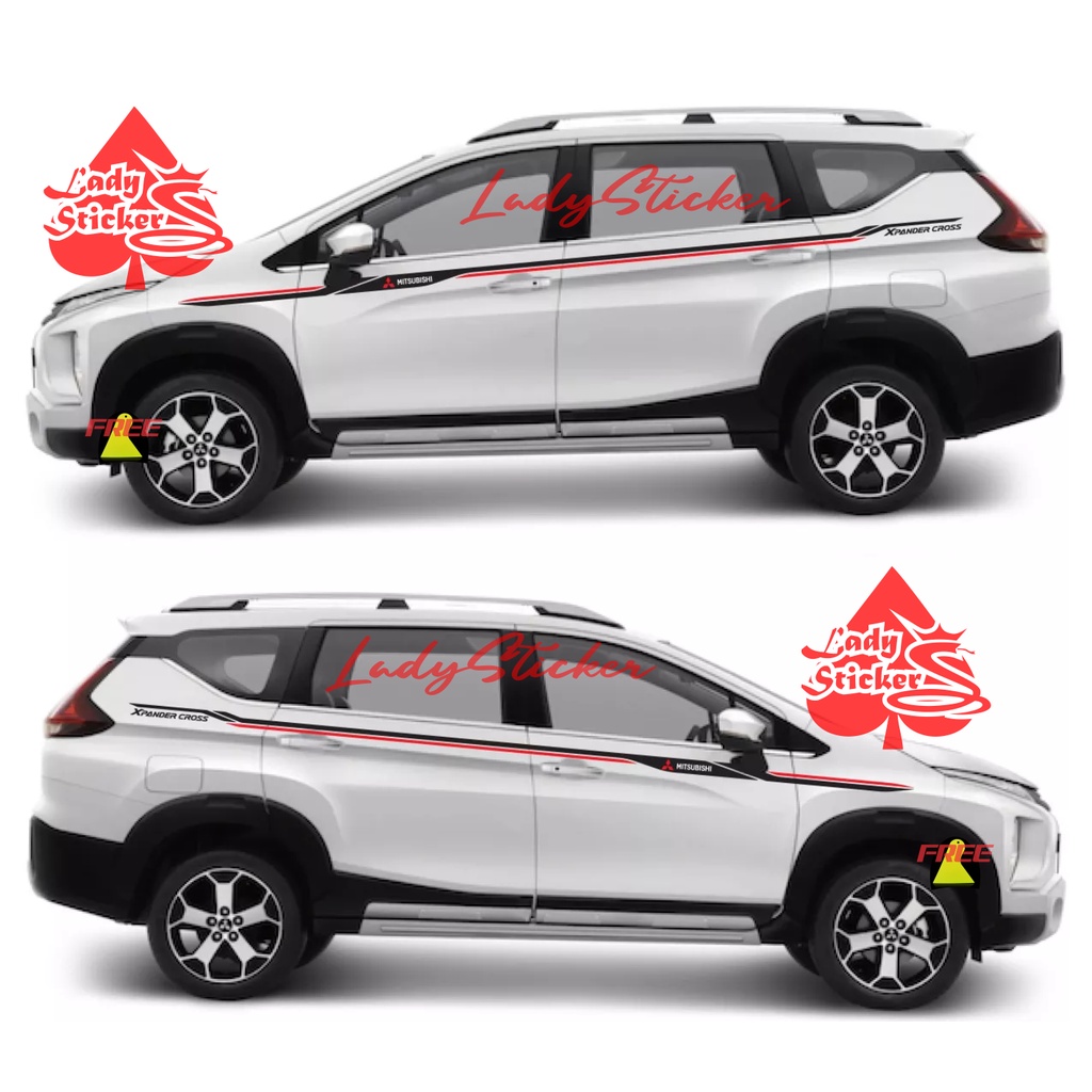 Jual STICKER MOBIL XPANDER CROSS STICKER LIST MINIMALIS MOBIL MITSUBISHI X PANDER CROSS | Shopee ...