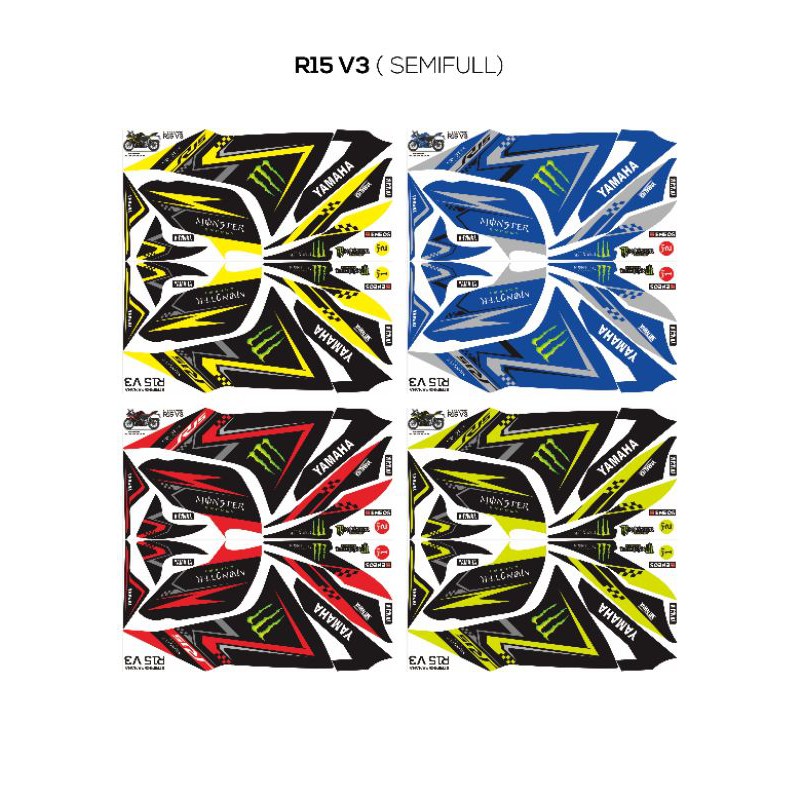 Jual STRIPING / YAMAHA R15 V3/R15V3 sticker motor r15 v3 /VARIASI ...