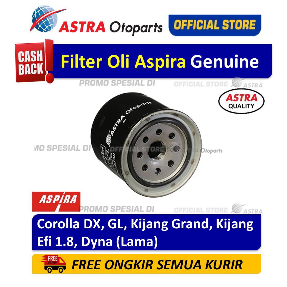 Jual Filter Oli/ Oil Filter Aspira COROLLA DX, GL, KIJANG GRAND, KIJANG ...