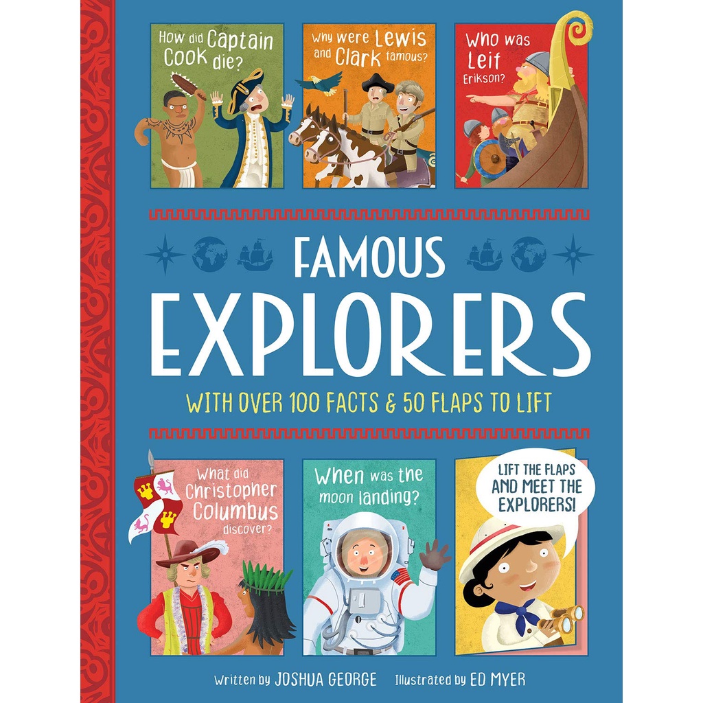 Jual Famous Explorers: Lift-the-flap History | Shopee Indonesia