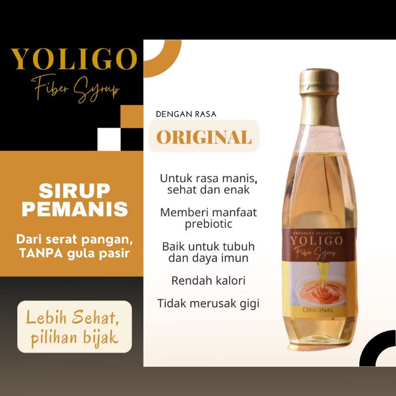 Jual Yoligo Fiber Syrup - ORIGINAL 600g (simple syrup) | Shopee Indonesia