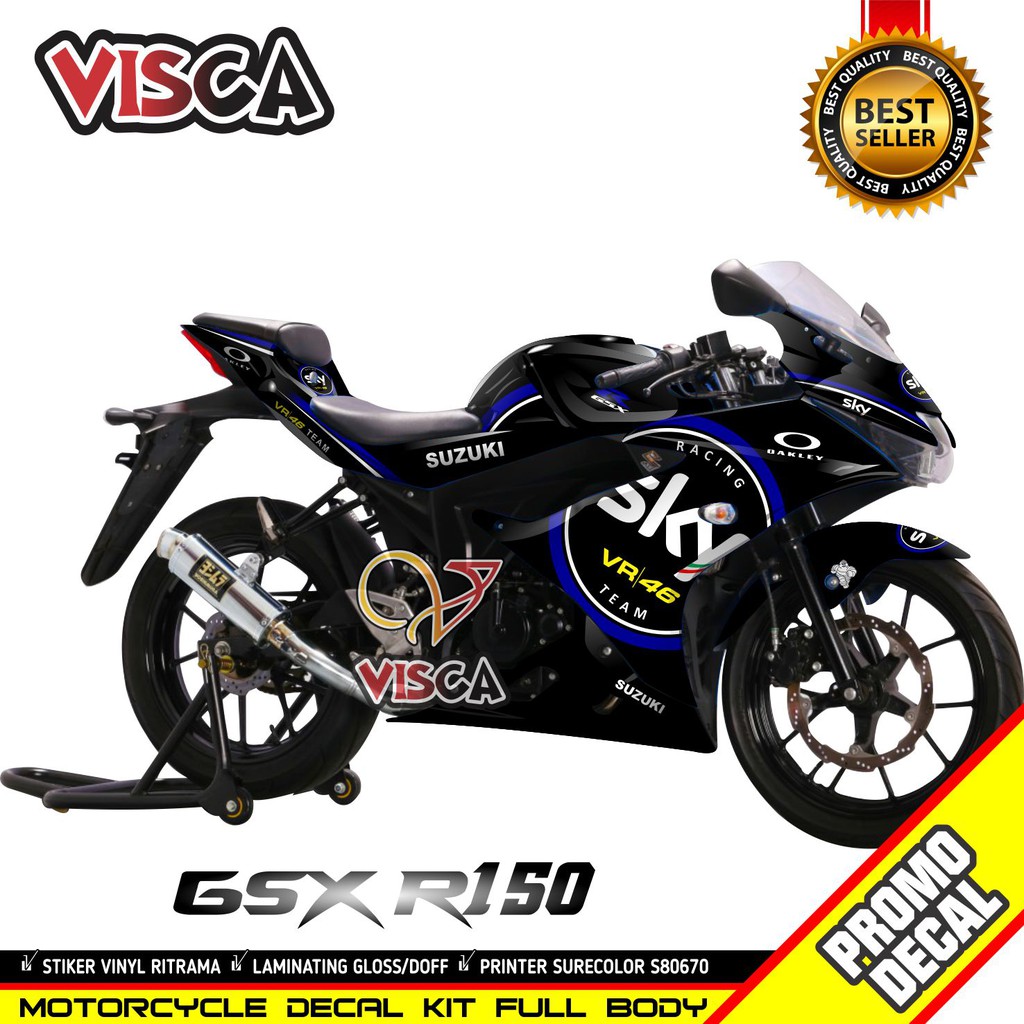 Jual Decal Gsx R150 Full Body Stiker Gsx R150 Full Body Decal Gsx 150 ...
