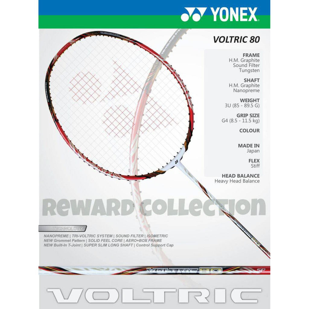 Jual Original Yonex Voltric 80 Raket Badminton | Shopee Indonesia