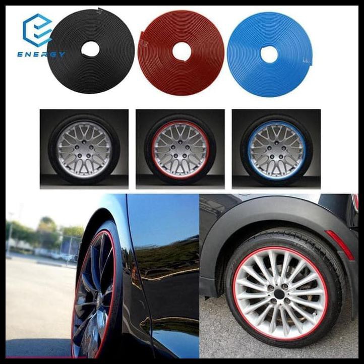 Jual Stiker List Karet Velg Ban Mobil Aksesoris Variasi Pelindung Car ...
