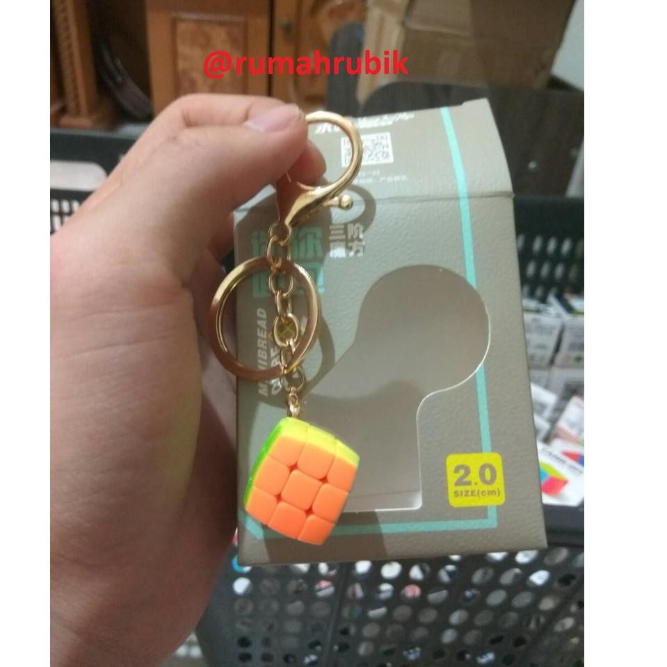 Jual Big Sale!!zaj-965 Rubik 3x3 Yongjun Mini Bread Keychain 2.0cm ...