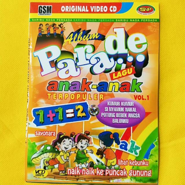 Jual Kaset VCD original karaoke parade lagu anak anak terpopuler vol 1 | Shopee Indonesia