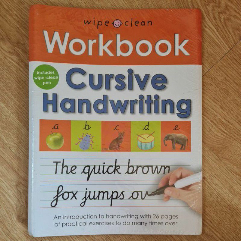 Jual wipe clean workbook: cursive handwriting (menulis halus) | Shopee ...