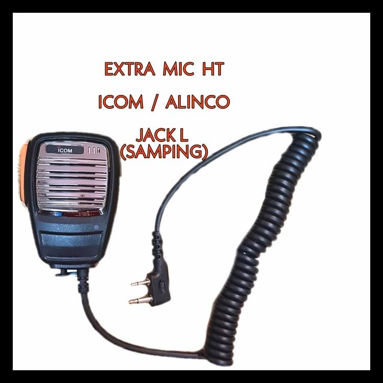 Jual Extra Mic Ht Icom Jack L Samping | Shopee Indonesia