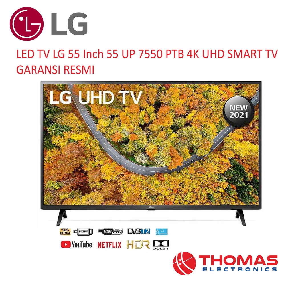 Jual LED TV LG 55 Inch 55 UP 7550 PTB 4K UHD SMART TV GARANSI RESMI | Shopee Indonesia