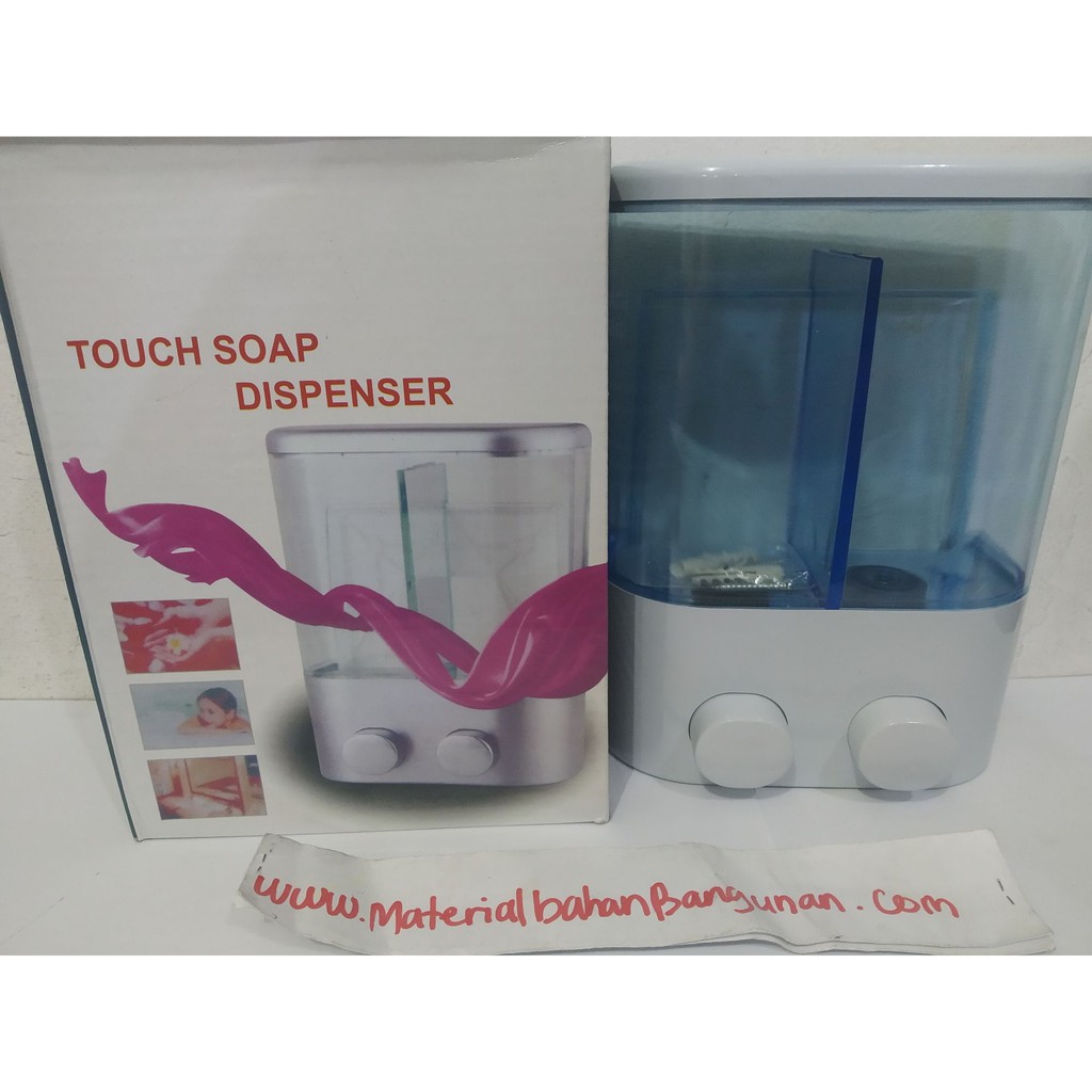 Jual Tempat Sabun Cair 2 Tabung Double Manual Cuci Tangan Westafel ...