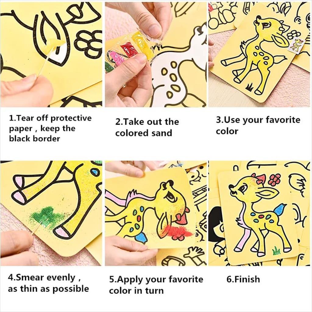 Jual LS 915 - Lukisan Pasir Mainan Edukasi Mainan Mewarnai Stiker ...