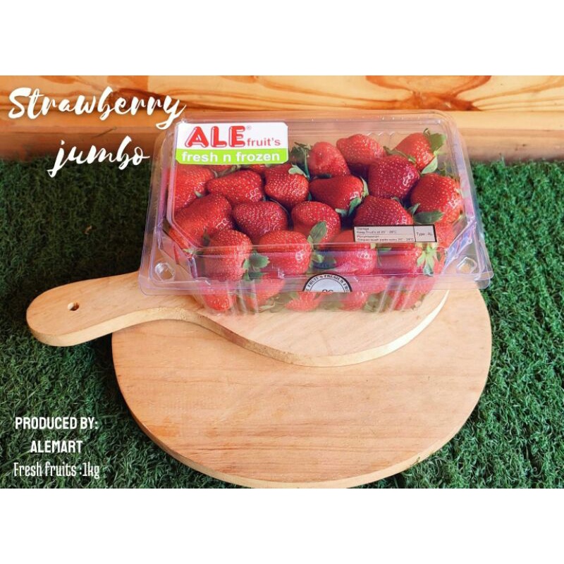Jual Strawberry fresh grade jumbo 1 kg, stoberi, strawberry, strawbery ...