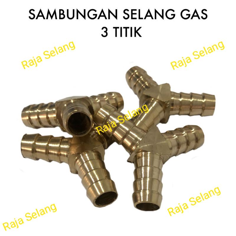 Jual Sambungan Selang Gas Cabang 3 Bahan Kuningan | Shopee Indonesia