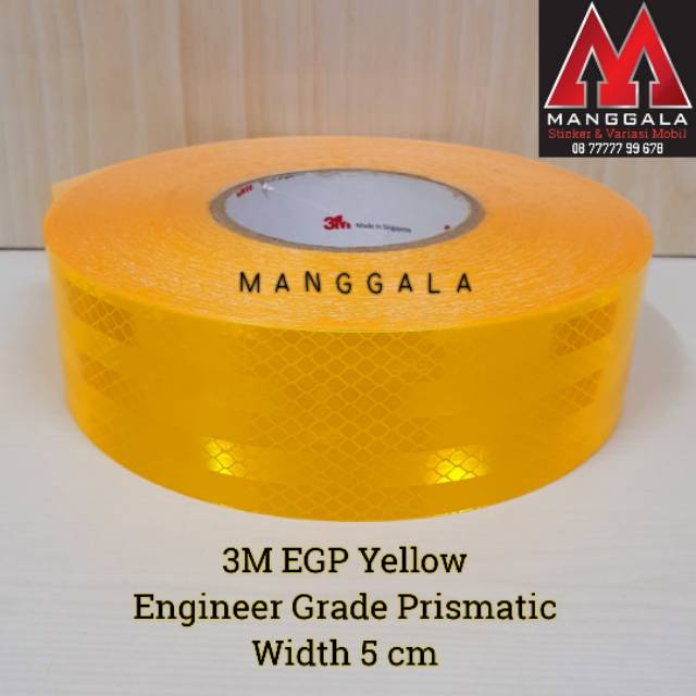 Jual Stiker Skotlet 3M EGP Reflektif Reflektor Sarang Tawon Lebah Mata Kucing Nyala Kuning 45 ...