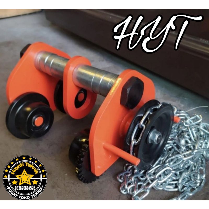 Jual Plain Gear Troli Takel Hoist 3 Ton 3 Meter original Nagasaki Plain ...